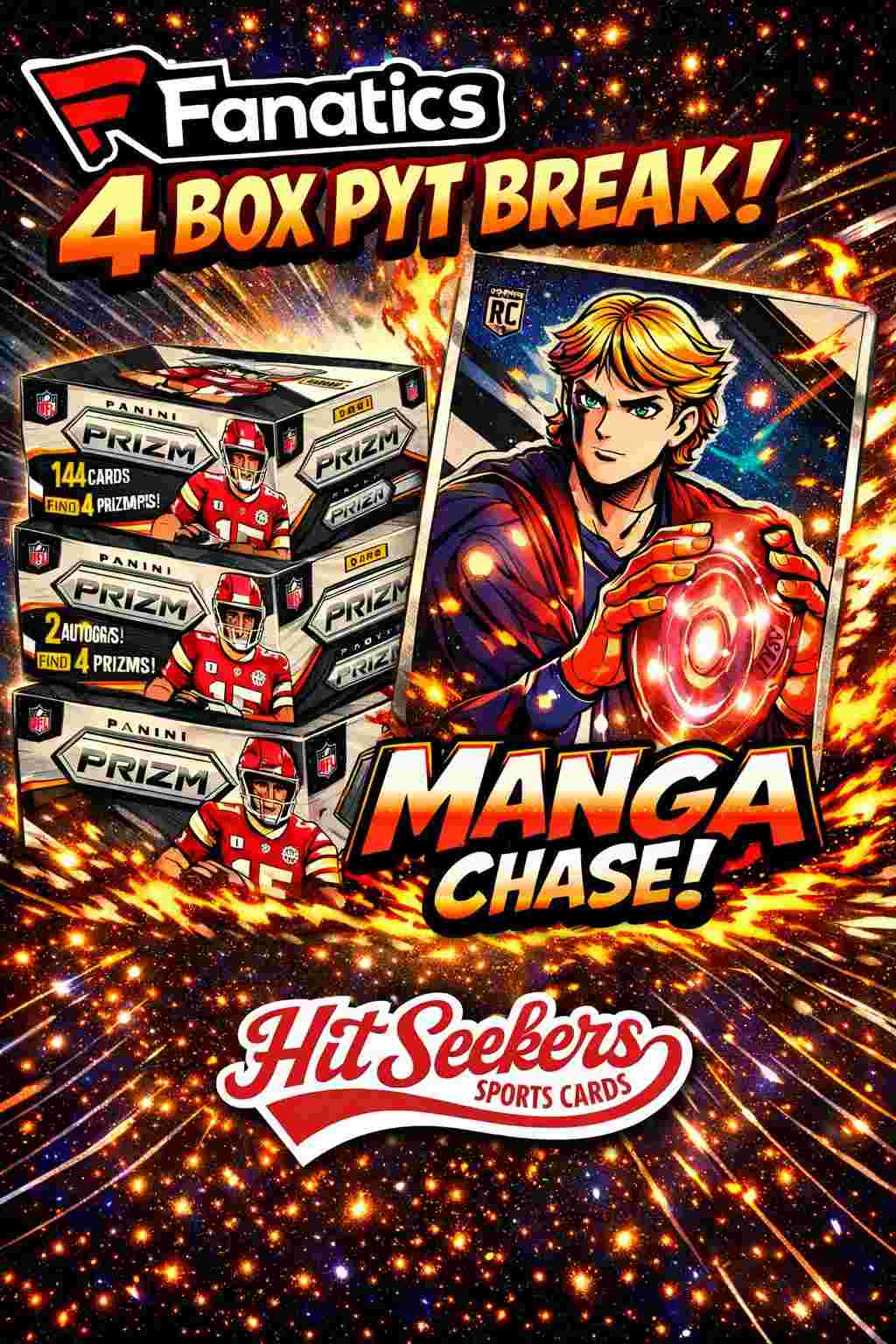 Hit Seekers Sports Cards - 🔥PRIZM RELEASE💥4 Box PYTS💥MANGA CHASING‼️17 ...