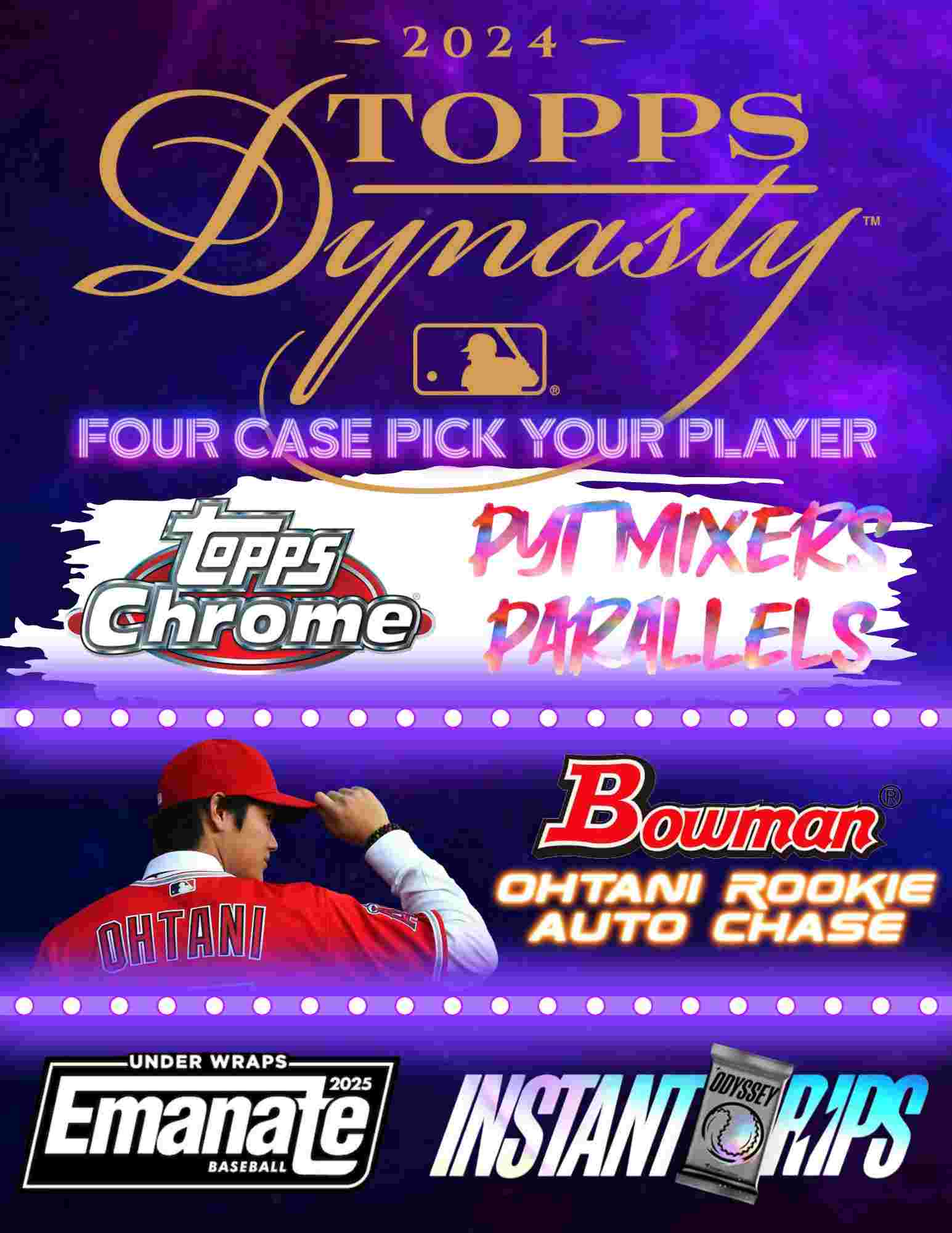 The Monster Card Shop - CHANCE TO WIN A OHTANI ROOKIE AUTO!!! DYNASTY 4 ...