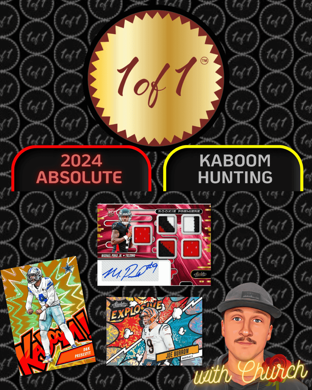 1of1 Cardshop - KABOOM HUNTING WITH CHURCH! on Fanatics Live