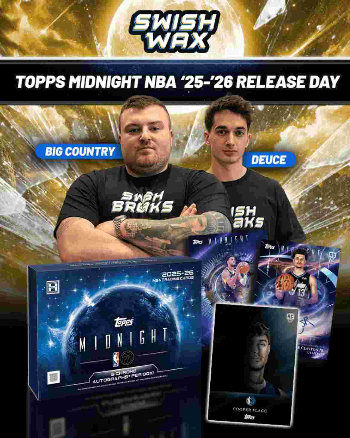 Swish Breaks - TOPPS MIDNIGHT GLORY AUCTIONS AT $1 ALL NIGHT W/DEUCE ...