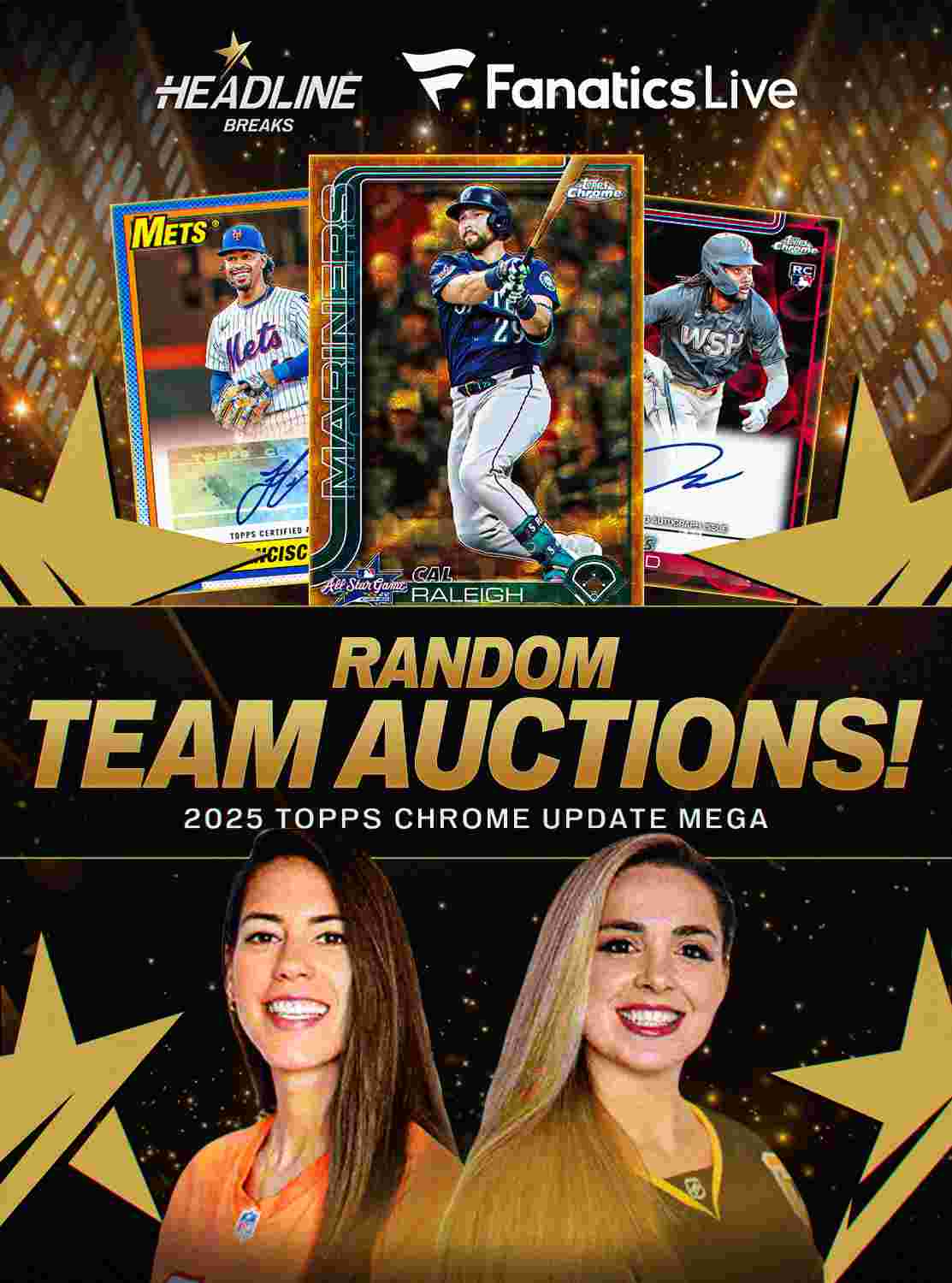 Headline Breaks - ⚾️ 2025 Topps Chrome Update Random Team Auctions with ...