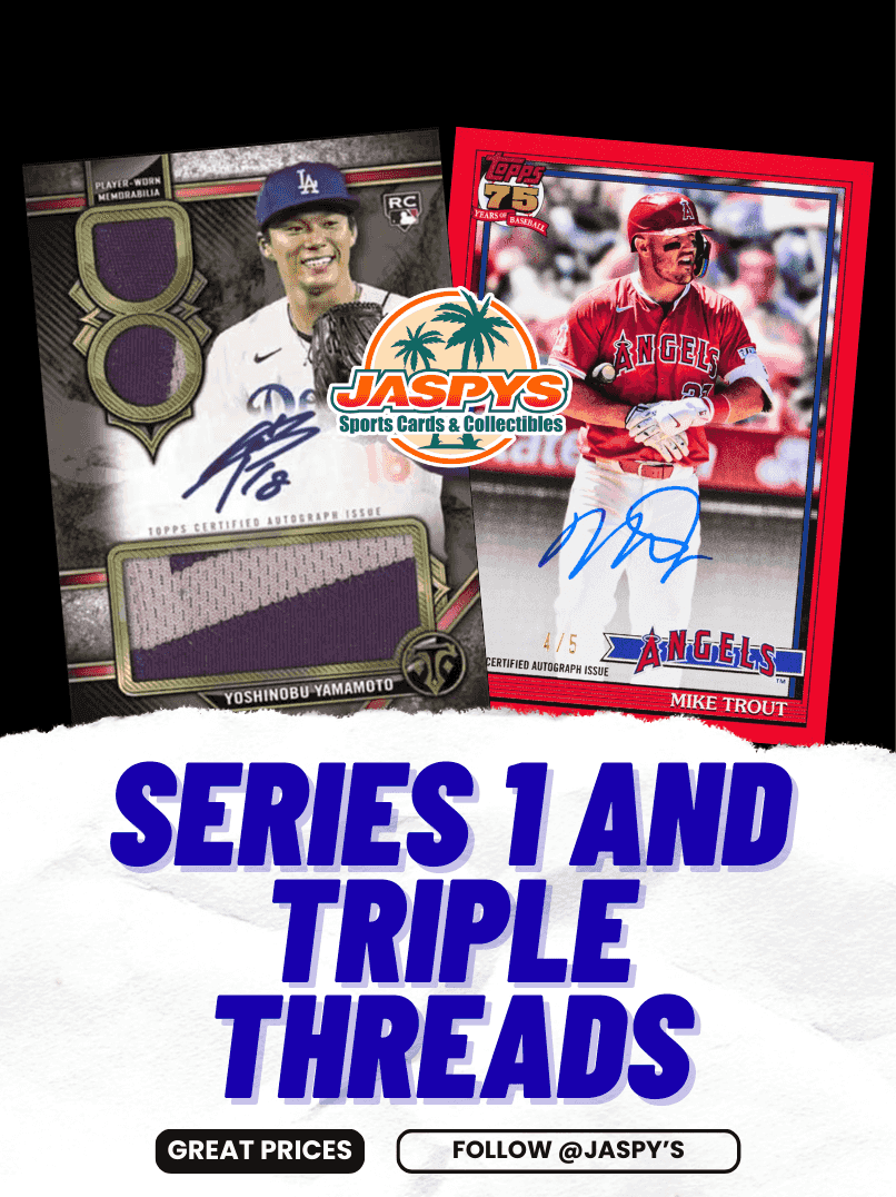 Jaspy's - INSTANT RIPS! SERIES 1 & 24 TRIPLE THREADS + NFL SAVINGS # ...