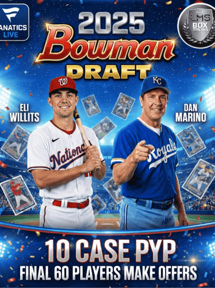 LMS Box Breaks - 62 TO GO 10 CASE PYP THROW SOME OFFERS!!! on Fanatics Live
