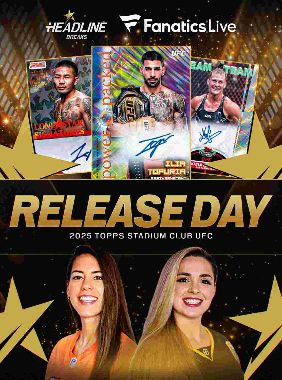 Headline Breaks - 🥊 2025 Topps Stadium Club UFC Release Day with Nick ...