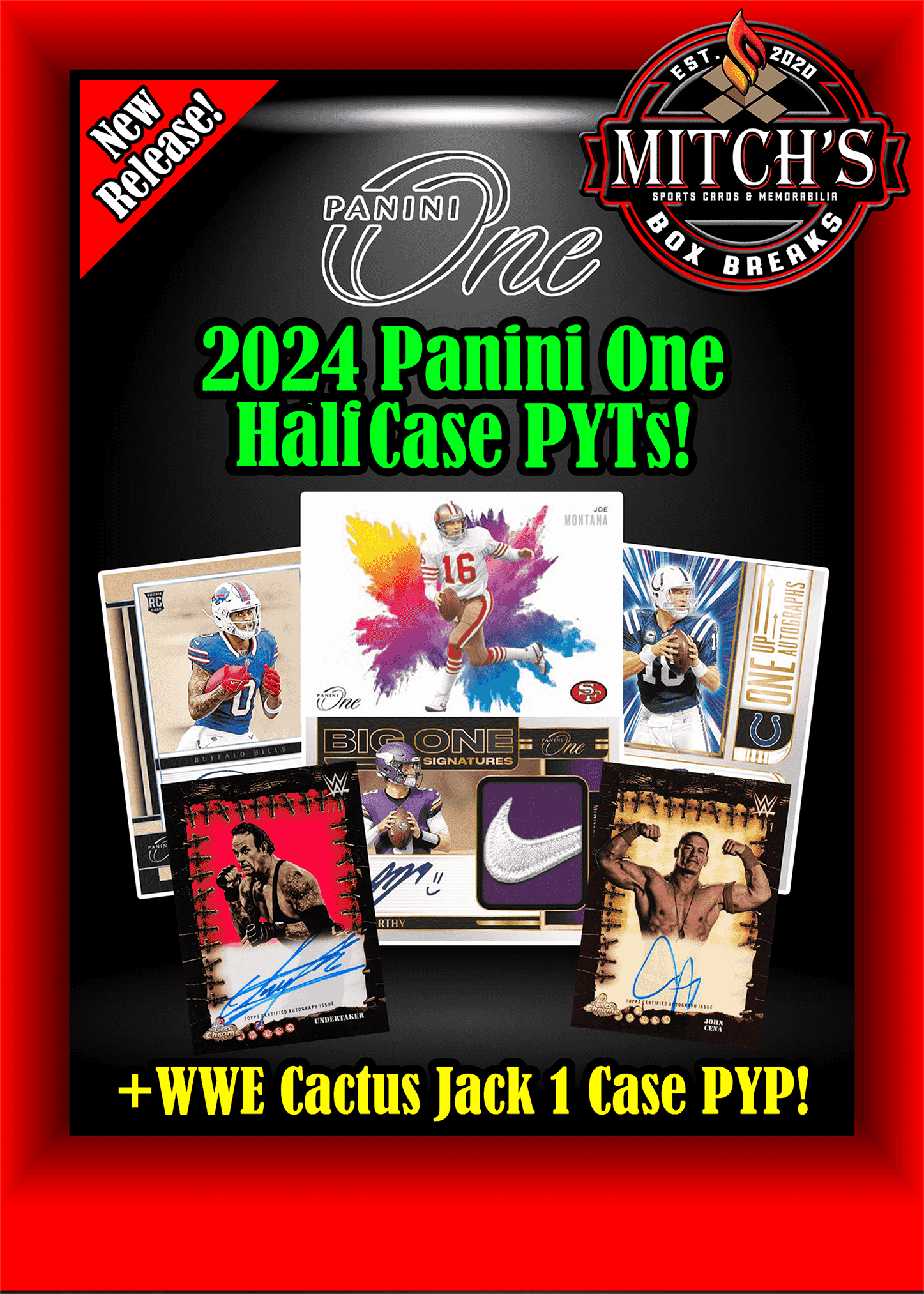 Mitch's Box Breaks - Half Case Panini One PYTs & Cactus Jack WWE PYP on ...