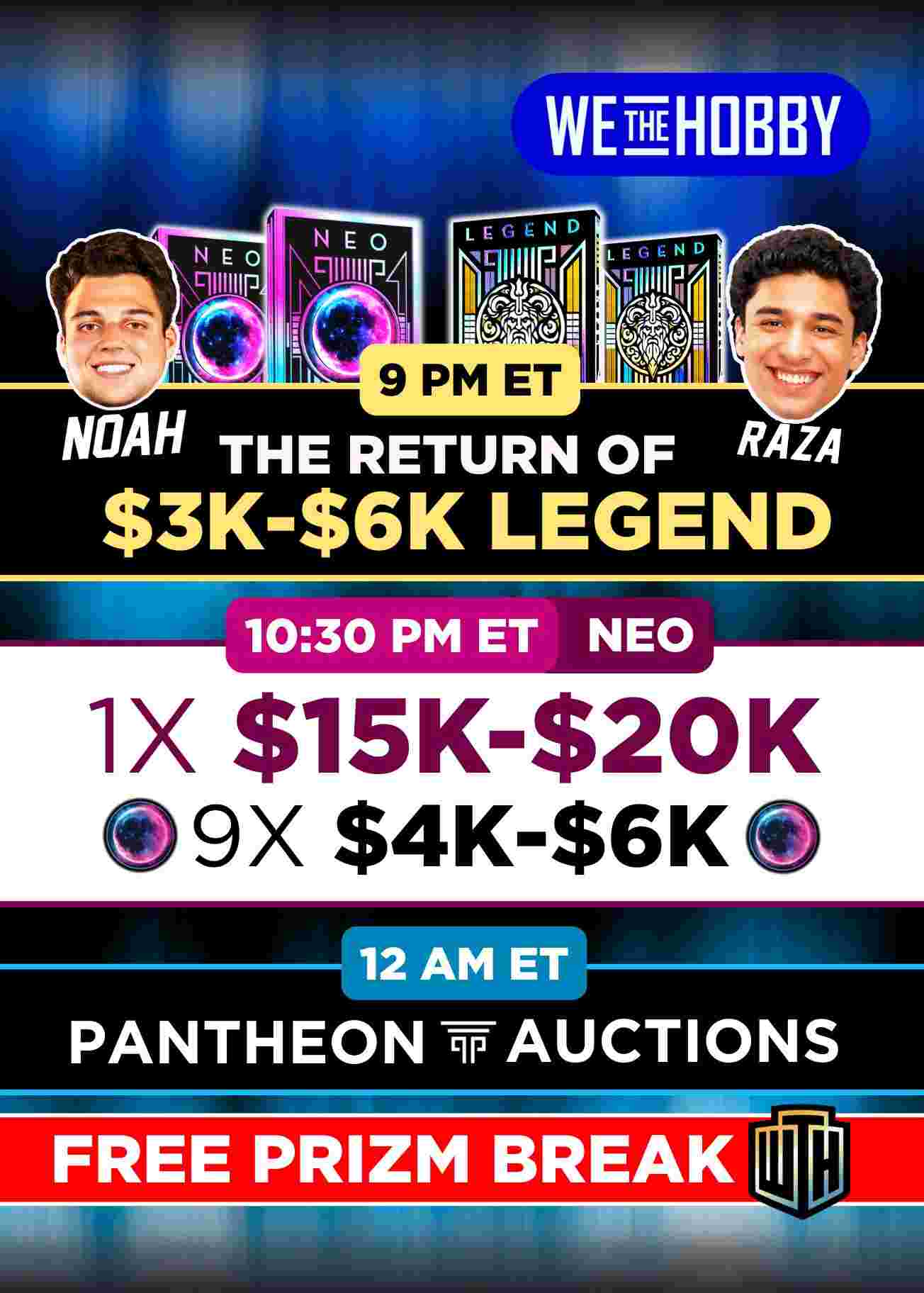 WeTheHobby - SATURDAY NIGHT NEO AUCTIONS!! 🍿🎬 on Fanatics Live