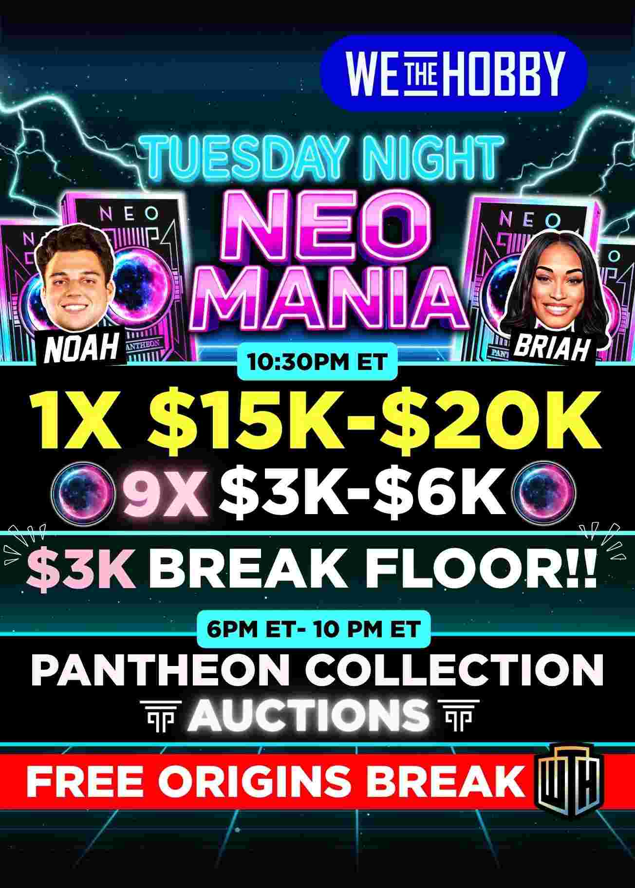 WeTheHobby - TUESDAY NIGHT NEO MANIA!!🥳🚀 on Fanatics Live