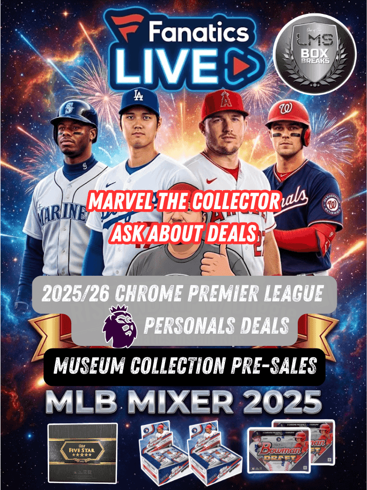 LMS Box Breaks - ONLY 5 SERIAL# SPOTS LEFT! 5 BOX MLB MIXER 5STAR ...