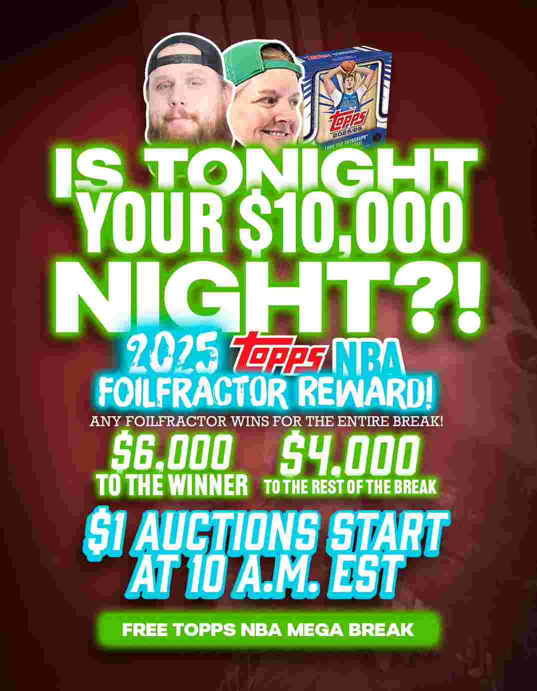 Layton Sports Cards - IS TONIGHT YOU'RE $10,000 NIGHT?? on Fanatics Live