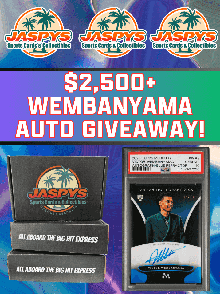 Jaspy's - $2,500+ WEMBY AUTO PSA 10 GIVEAWAY! + INSTANT RIPS! on ...