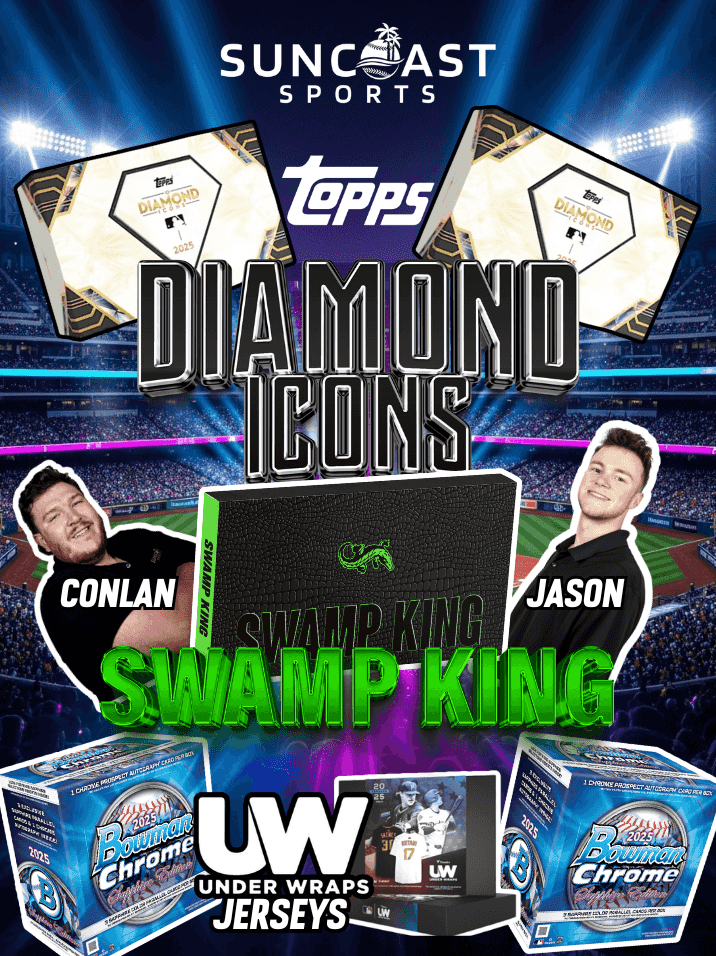 Suncoast Sports - DIAMOND ICONS, BOWMAN CHROME SAPPHIRE, SWAMP KING W ...