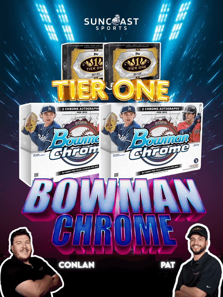 Suncoast Sports - BOWMAN CHROME & TIER ONE W/ CONLAN & PAT! on Fanatics ...