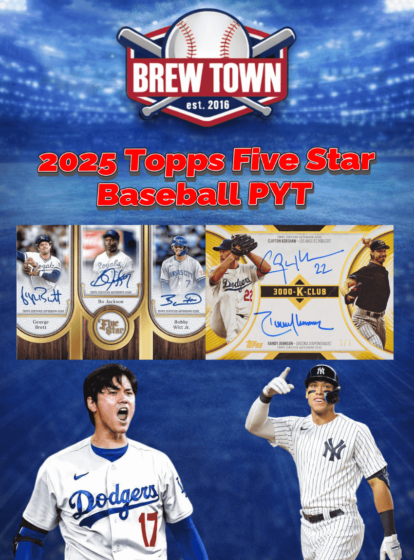 Brew Town Trading Co - 13 Left! 2025 Topps Five Star Full Case PYT #5 ...
