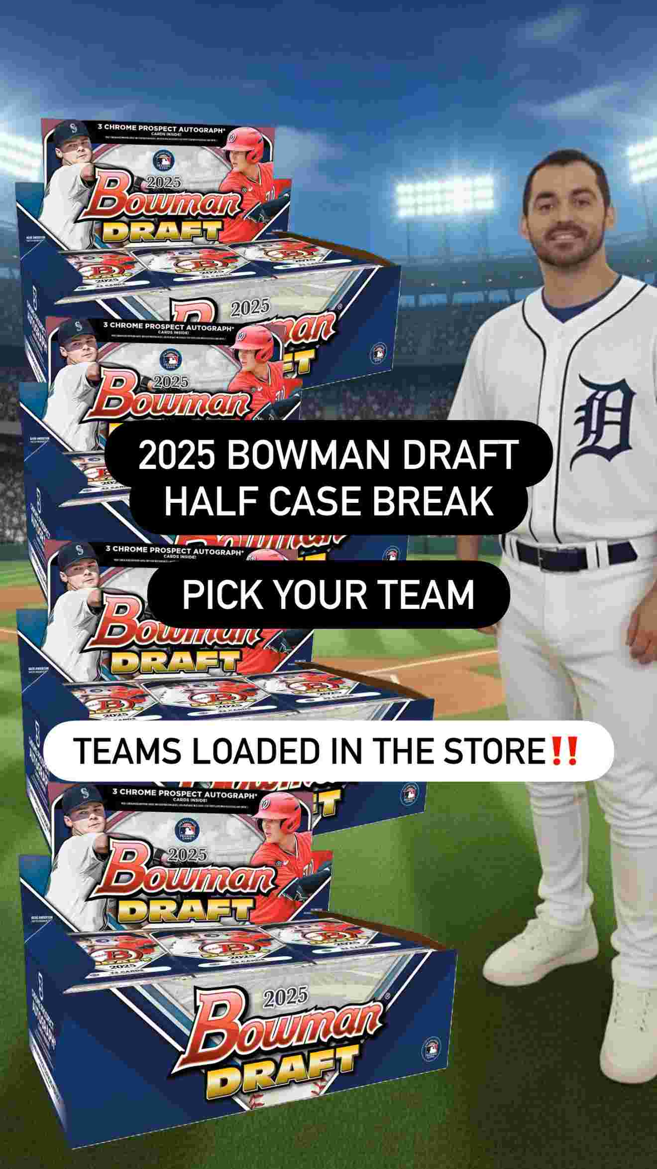 Suhpreme Cards - 3 box Bowman Draft Breakers Delight Break & More w ...