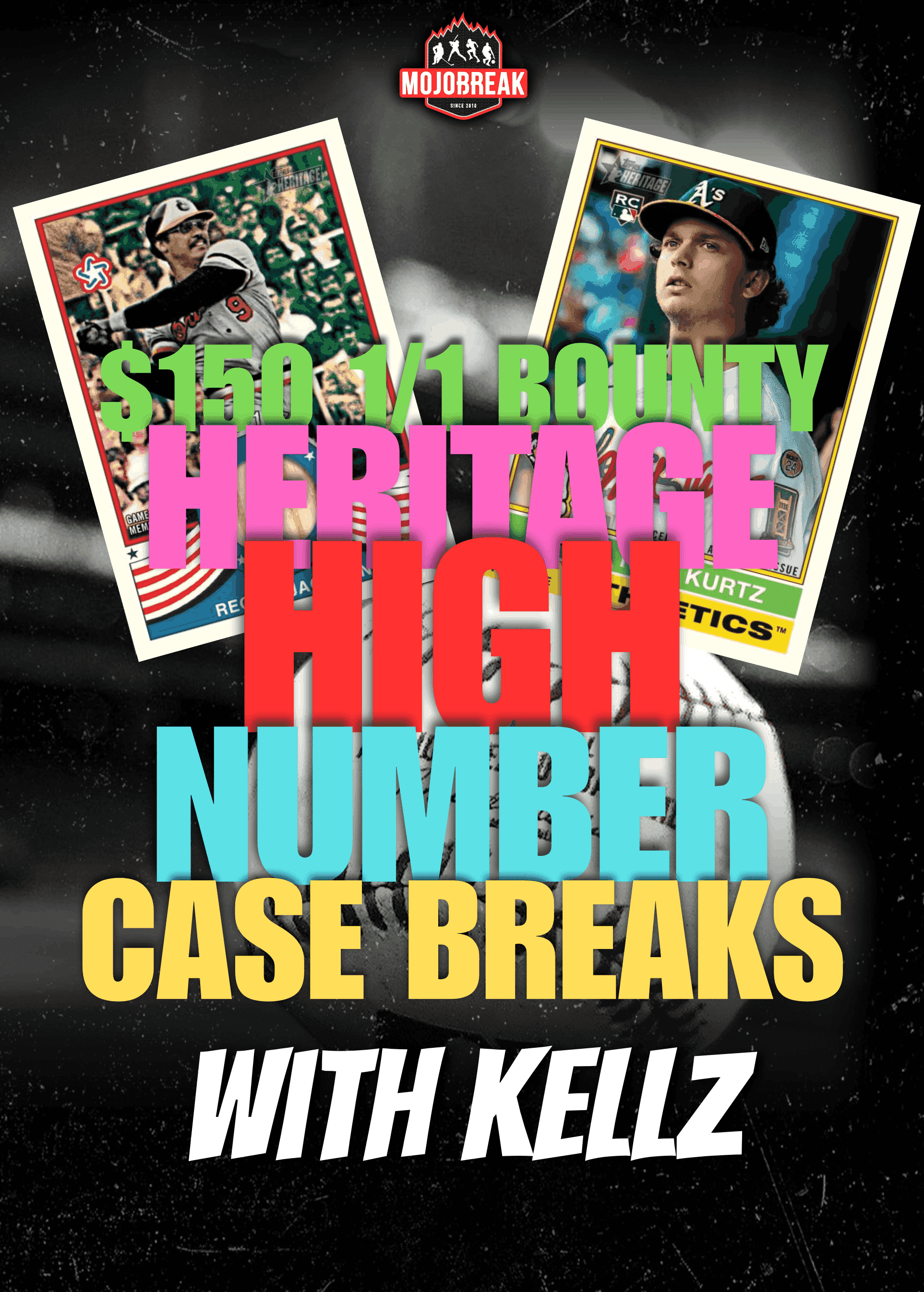 Mojobreak - 2025 Heritage High Number MLB Case Breaks w/ Kellz on ...