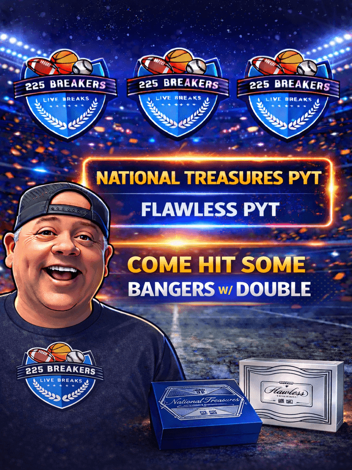 225 Breakers - FLAWLESS + NATIONAL TREASURES PYT'S! on Fanatics Live
