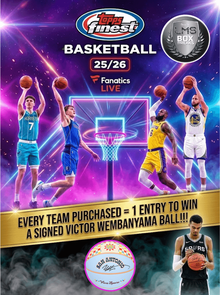 LMS Box Breaks - ONLY 7 TEAMS LEFT! TOPPS FINEST NBA BREAKERS CASE ...