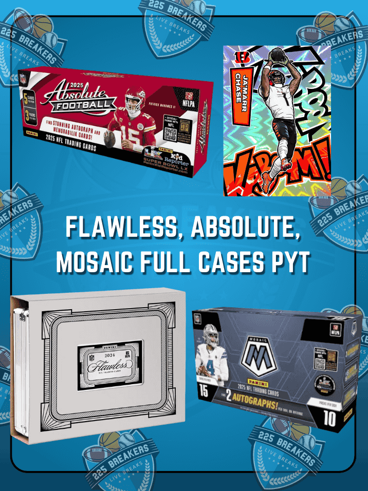 225 Breakers - FLAWLESS / ABSOLUTE / MOSAIC PYT / 3 CASE PRIZM DRAFT ...
