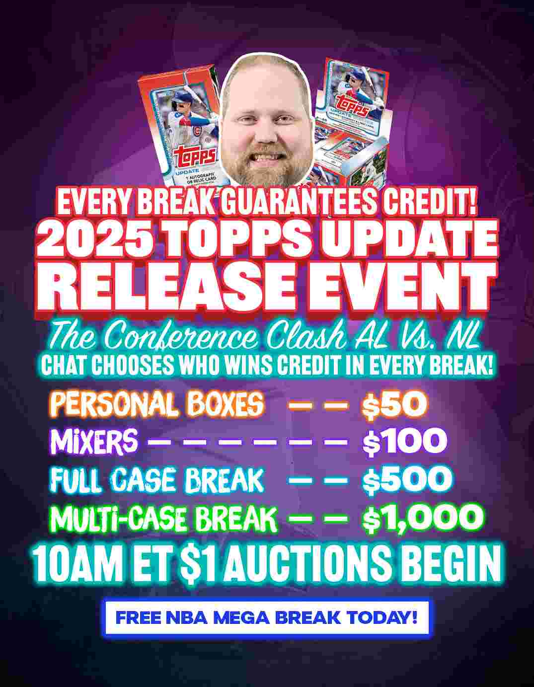 Layton Sports Cards - EVERY BREAK GUARANTEES CREDIT! on Fanatics Live