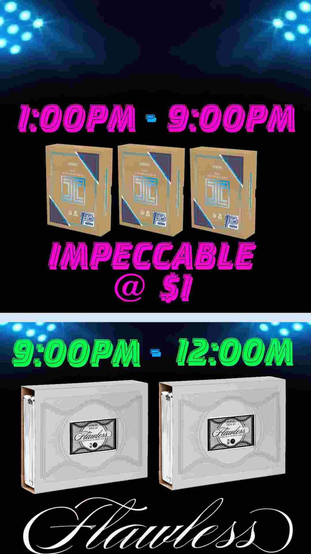 mysterybreaks - IMPECCABLE 25 NFL + Flawless NFL @ $1 on Fanatics Live