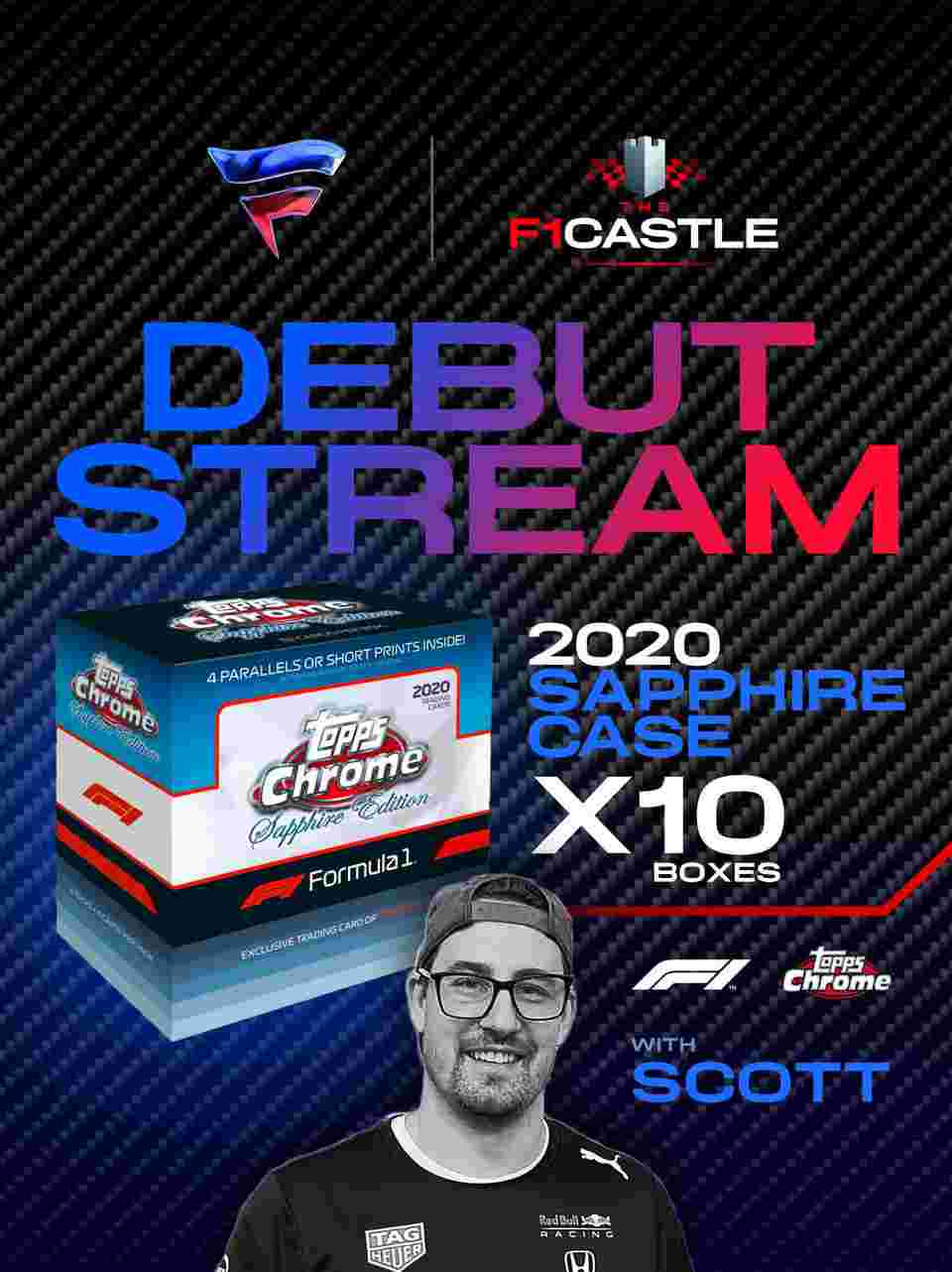F1CASTLE - Fanatics Live Debut: 2020 Sapphire Case Break on Fanatics Live