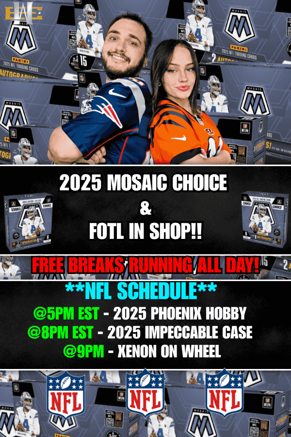 East West Sports Cards - SUNDAY NFL AUCTIONS & PYTS ALL DAY GET IN ...