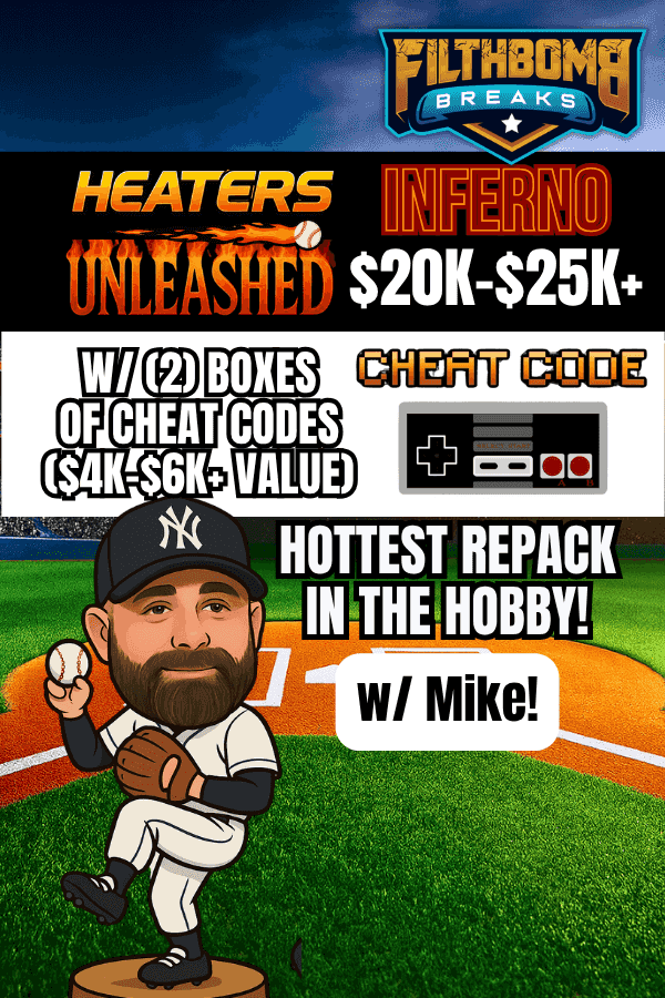 Filthbomb Breaks - INFERNO BASEBALL REPACK HEATERS W/ MIKE on Fanatics Live