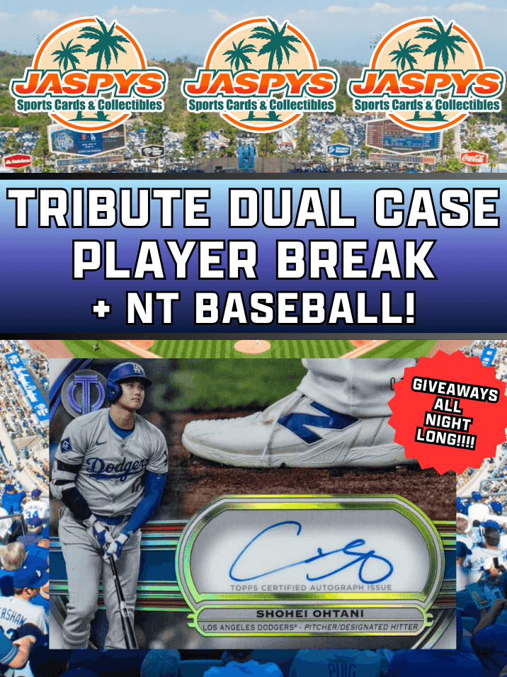 Jaspy's - INSTANT RIPS + ALMOST SOLD OUT PLAYER DUAL CASE TRIBUTE BREAK ...