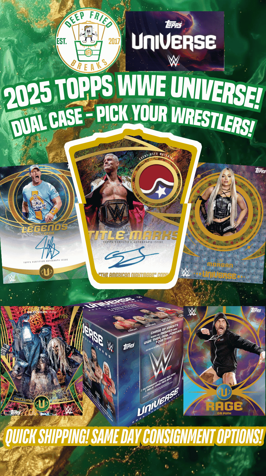 Deep Fried Breaks - $1 AUCTIONS TO CLOSE, DUAL CASE! WWE UNIVERSE-PICK ...