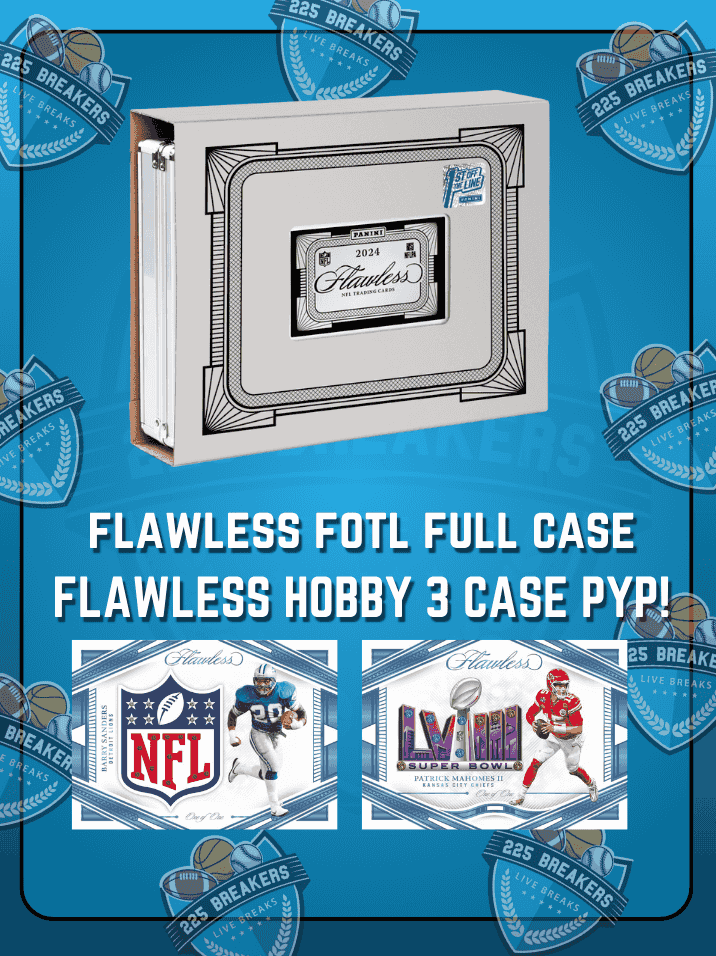 225 Breakers - FLAWLESS FOOTBALL 3 CASE PLAYER BREAK! on Fanatics Live