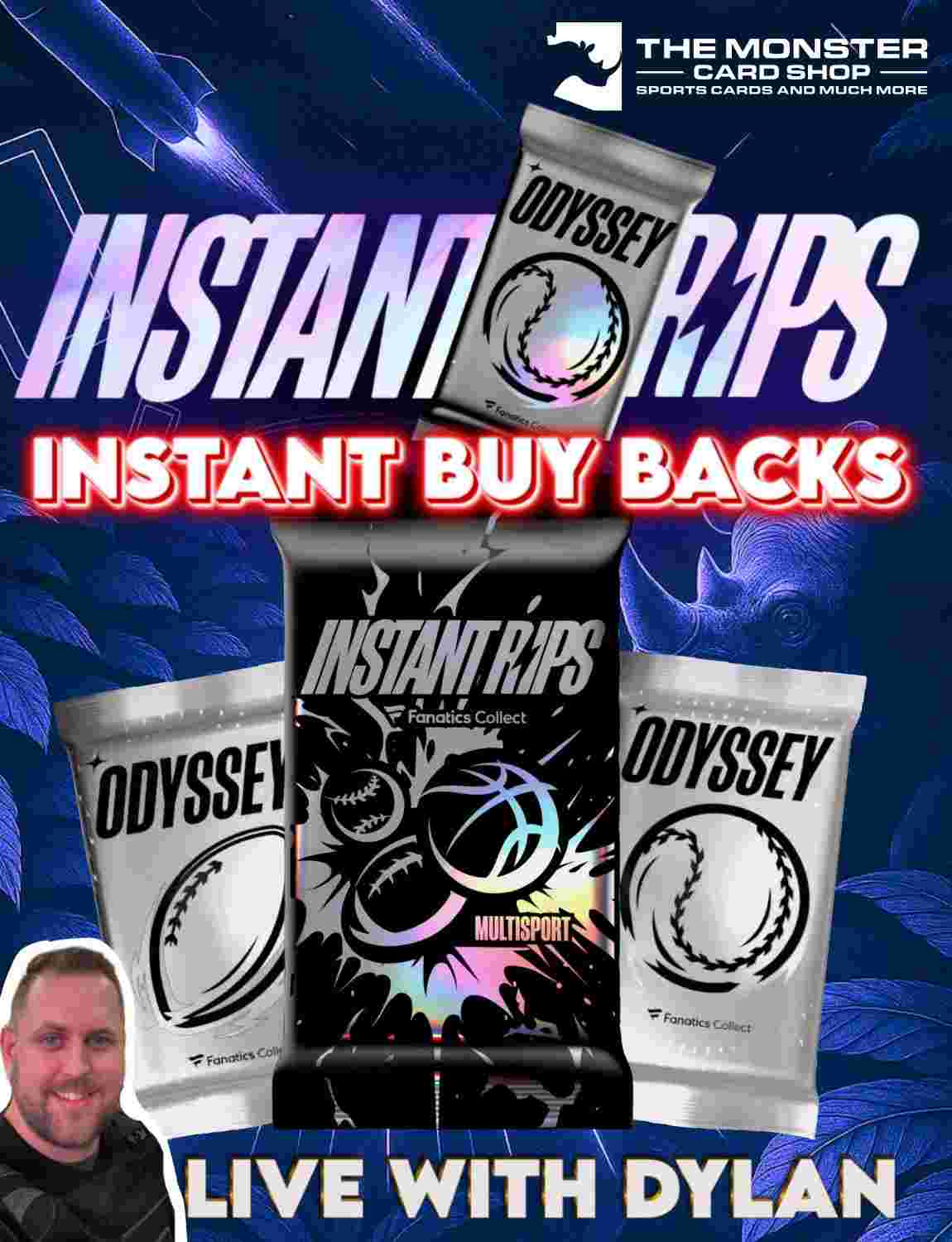 The Monster Card Shop - INSTANT RIPS EXCLUSIVE SHOW!!!! LIVE W/ DYLAN ...