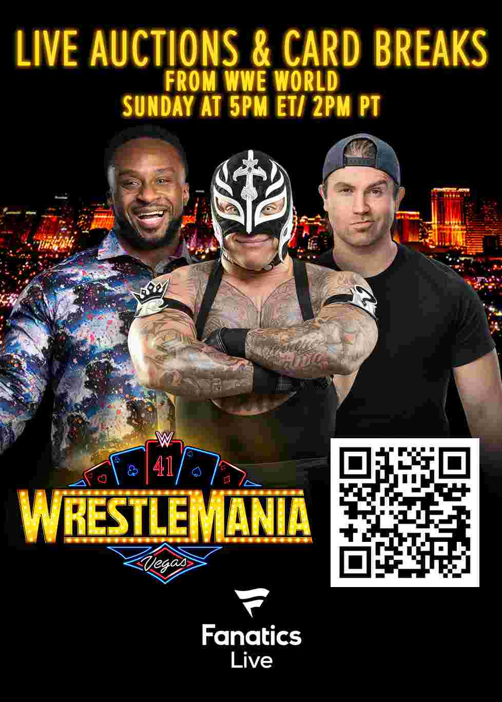 WWE Replay - REY MYSTERIO: WRESTLEMANIA 41 SUNDAY on Fanatics Live