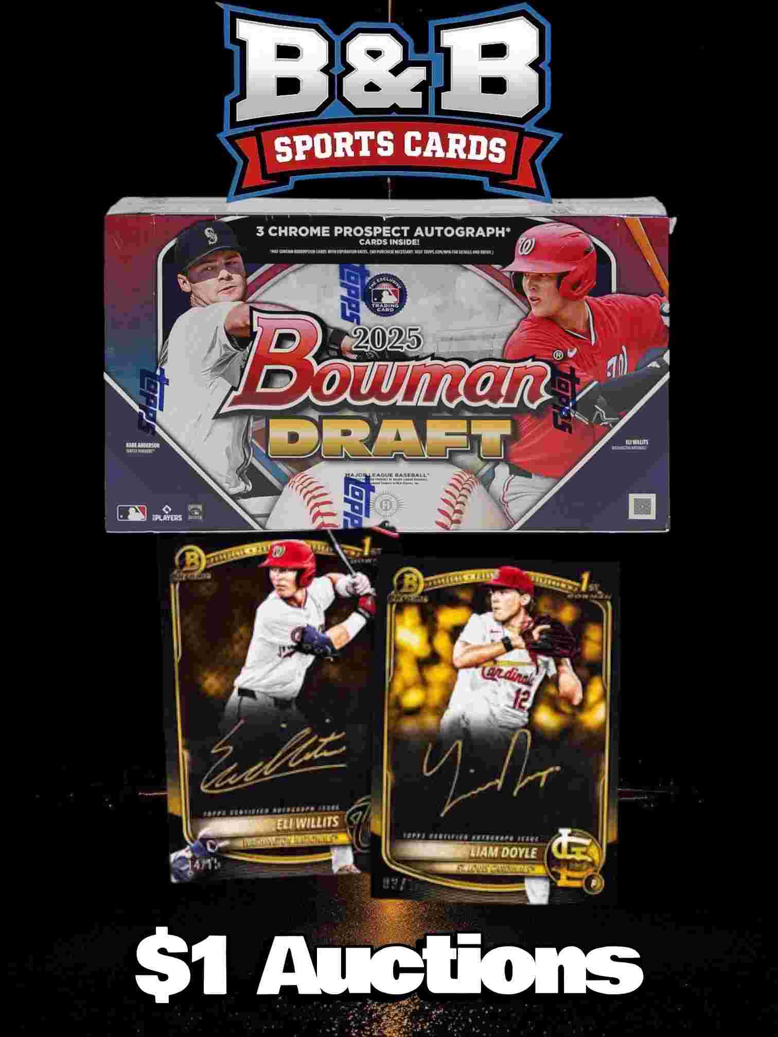 B&B Cards - 4 teams left super jumbo bowman draft pyt! on Fanatics Live