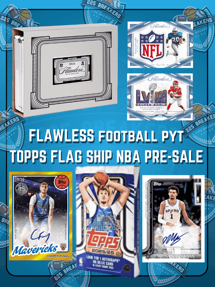 225 Breakers - FLAWLESS FOOTBALL DUAL CASE PYT (12 LEFT) / TOPPS ...