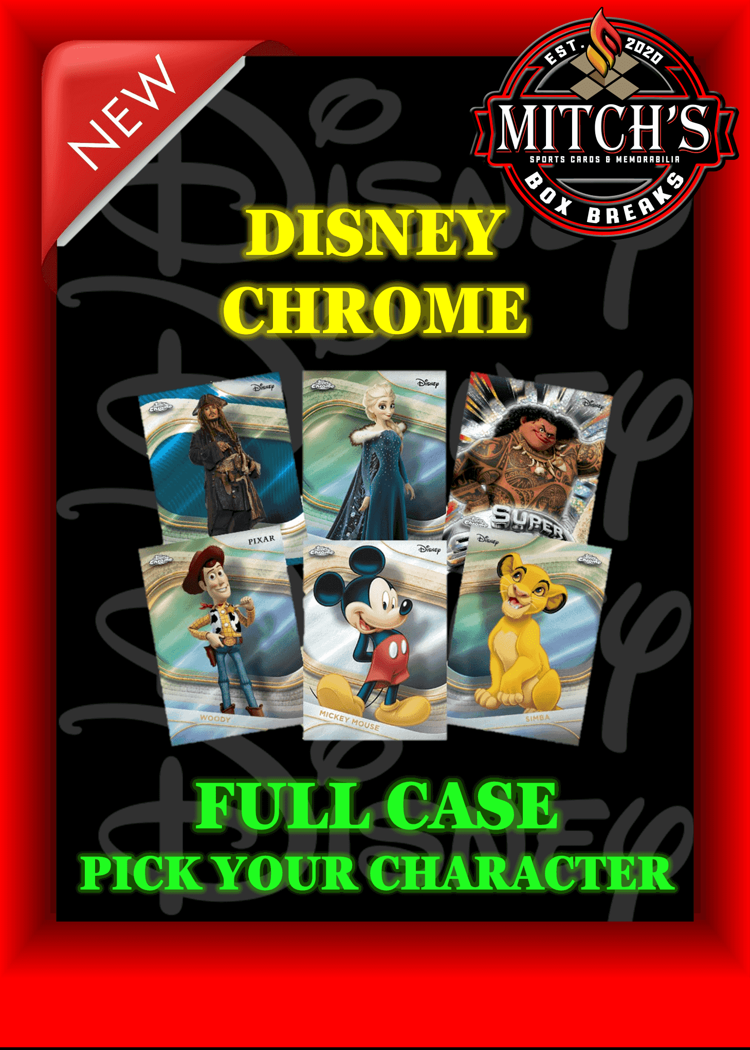 Mitch's Box Breaks - DISNEY CHROME FULL CASE PYC on Fanatics Live