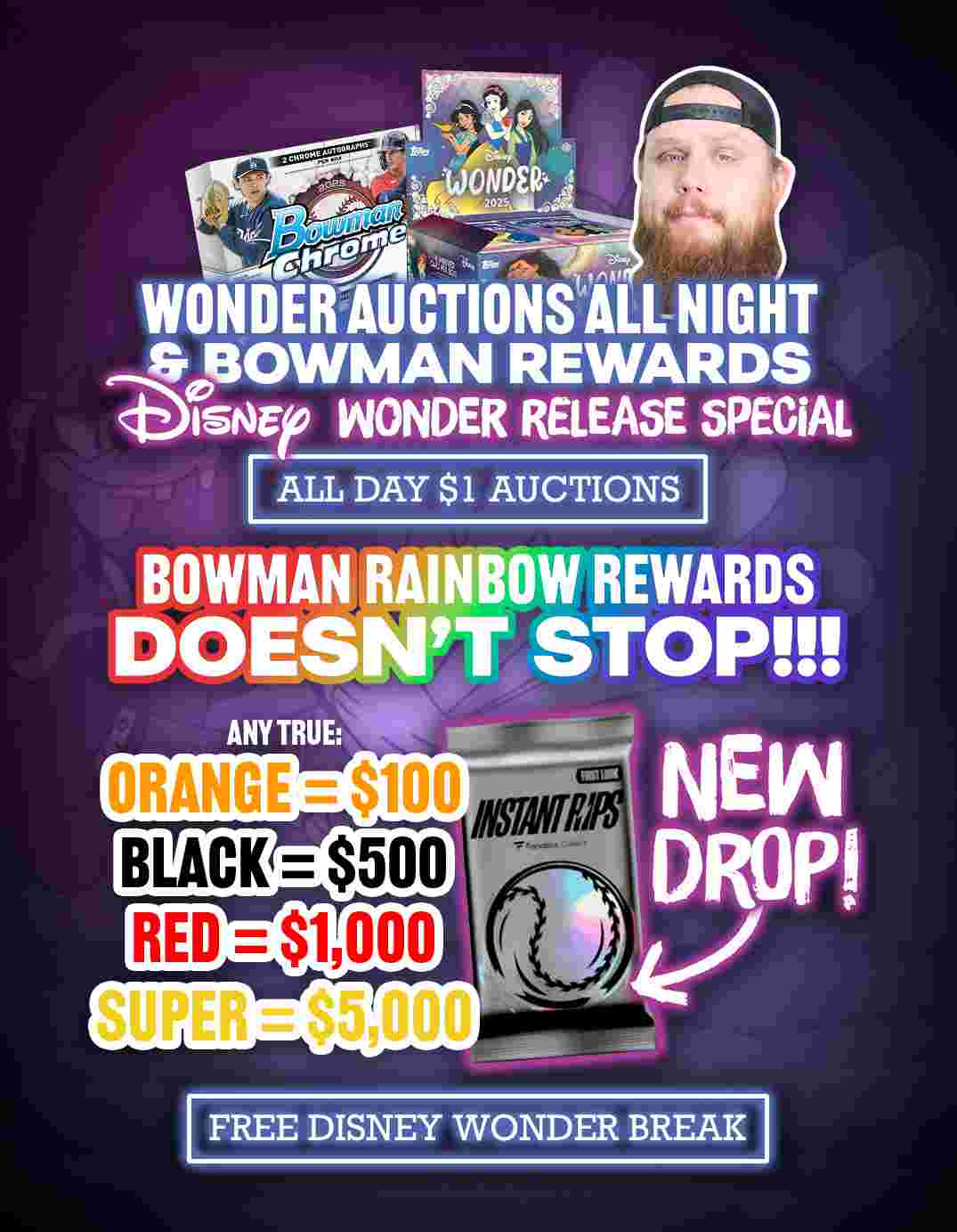 Layton Sports Cards - WONDER AUCTIONS ALL NIGHT & BOWMAN REWARDS! on ...