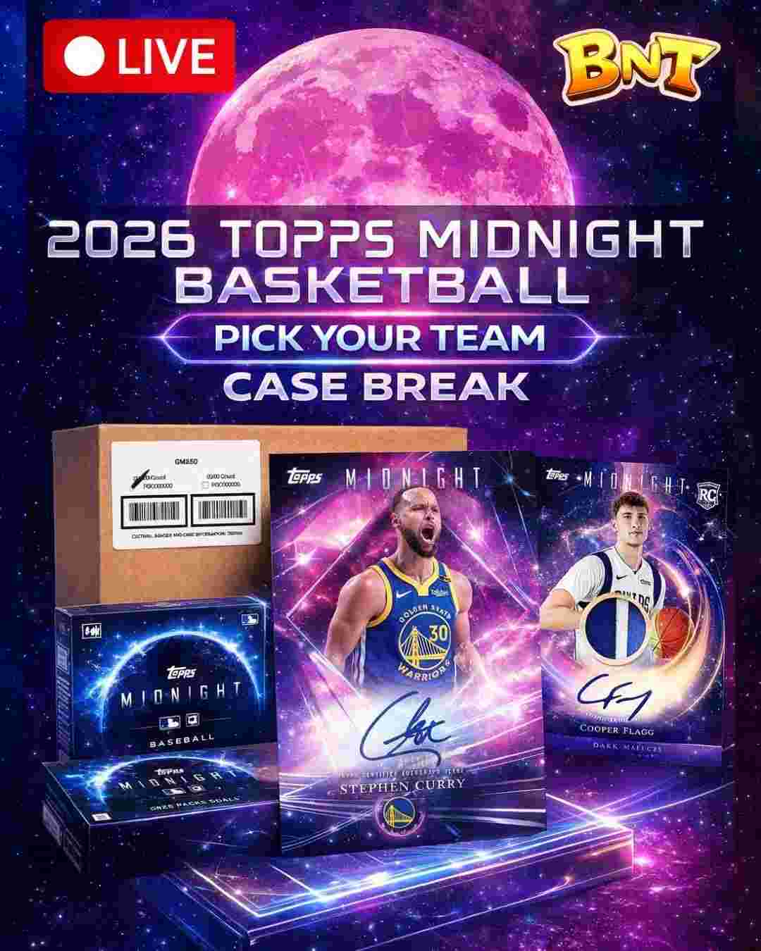 Breaks N Takes - Topps Midnight NBA on Fanatics Live