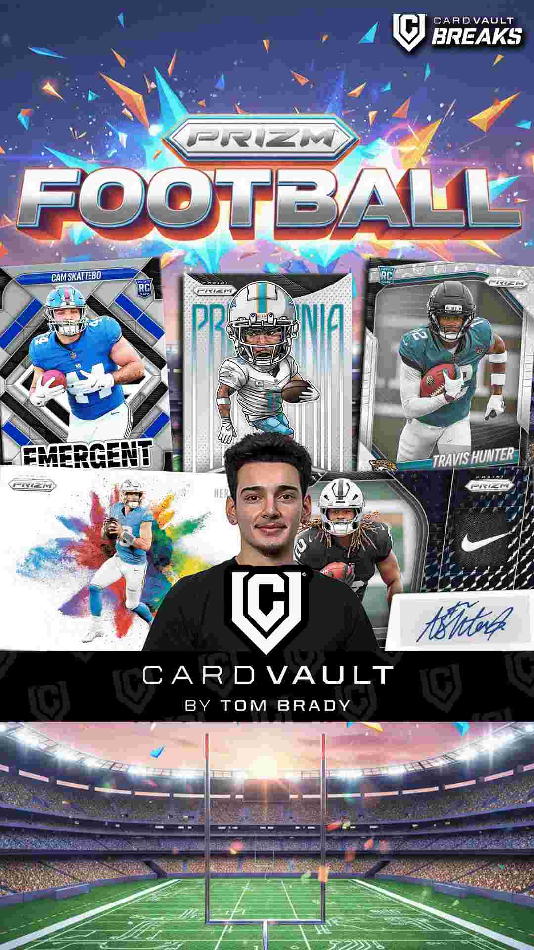 CardVault Breaks - REMAINING SPOTS DISCOUNTED 🏈 Prizm Football w/ Jesus ...