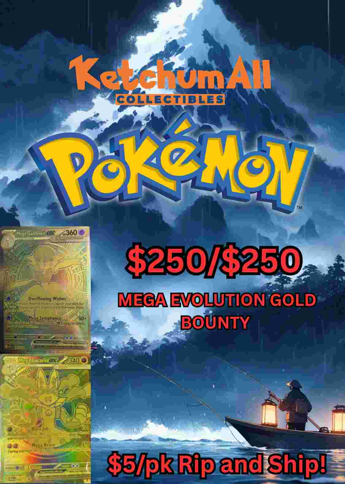 KetchumAllCollectibles, Inc. - $5 Mega Evolutions Packs Release 0926A ...