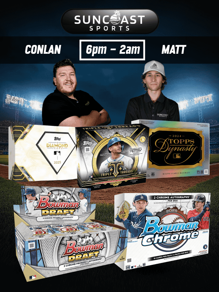 Suncoast Sports - ‘24 BOWMAN DRAFT, DIAMOND ICONS, DYNASTY W/ CONLAN ...