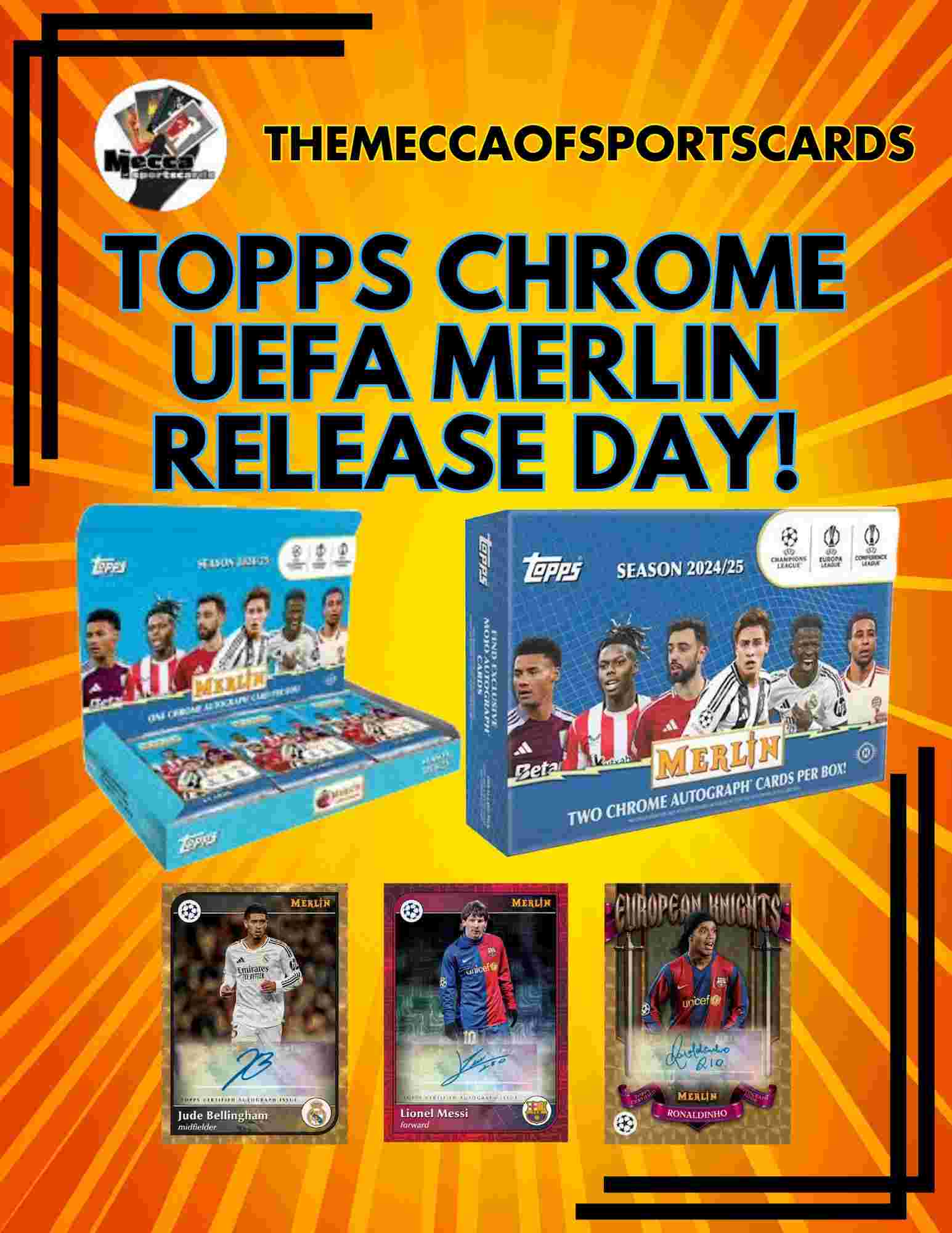 TheMeccaofsportscards - 24/25 TOPPS CHROME UEFA MERLIN RELEASE DAY! on ...