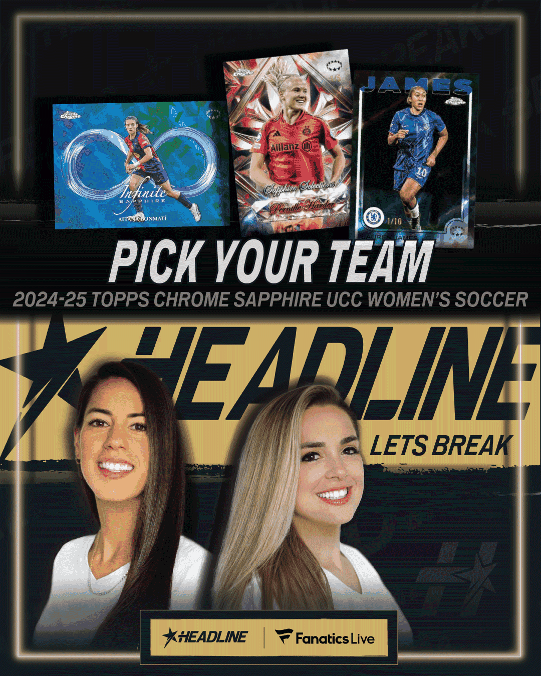 Headline Breaks - ⚽️ 24/25 Topps Chrome Sapphire UCC Women’s Soccer ...