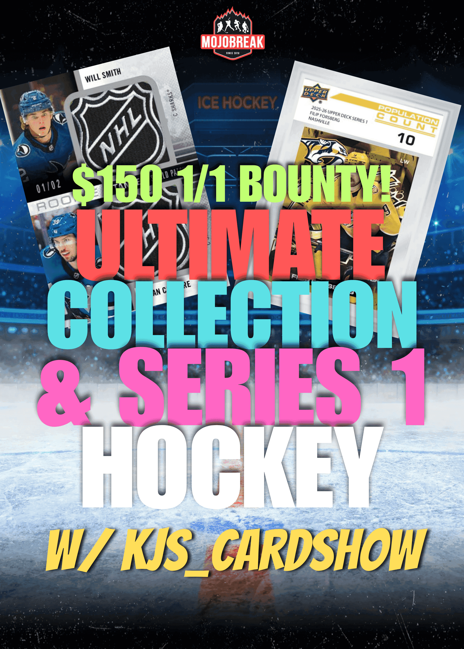 Mojobreak - $150 1/1 Bounty - Upper Deck Ultimate & Series 1 Hockey ...