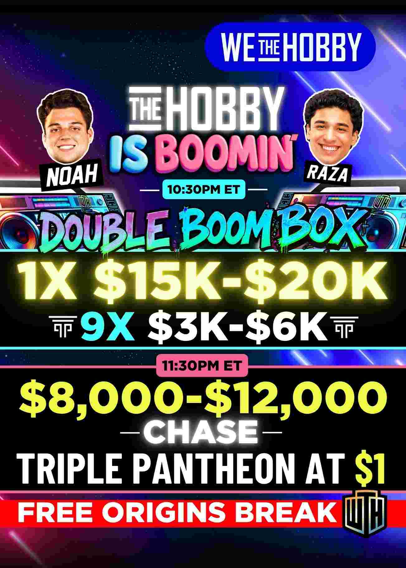 WeTheHobby - 10:30PM - A DOUBLE BOOMBOX MOVIE!!🎬🎉 on Fanatics Live